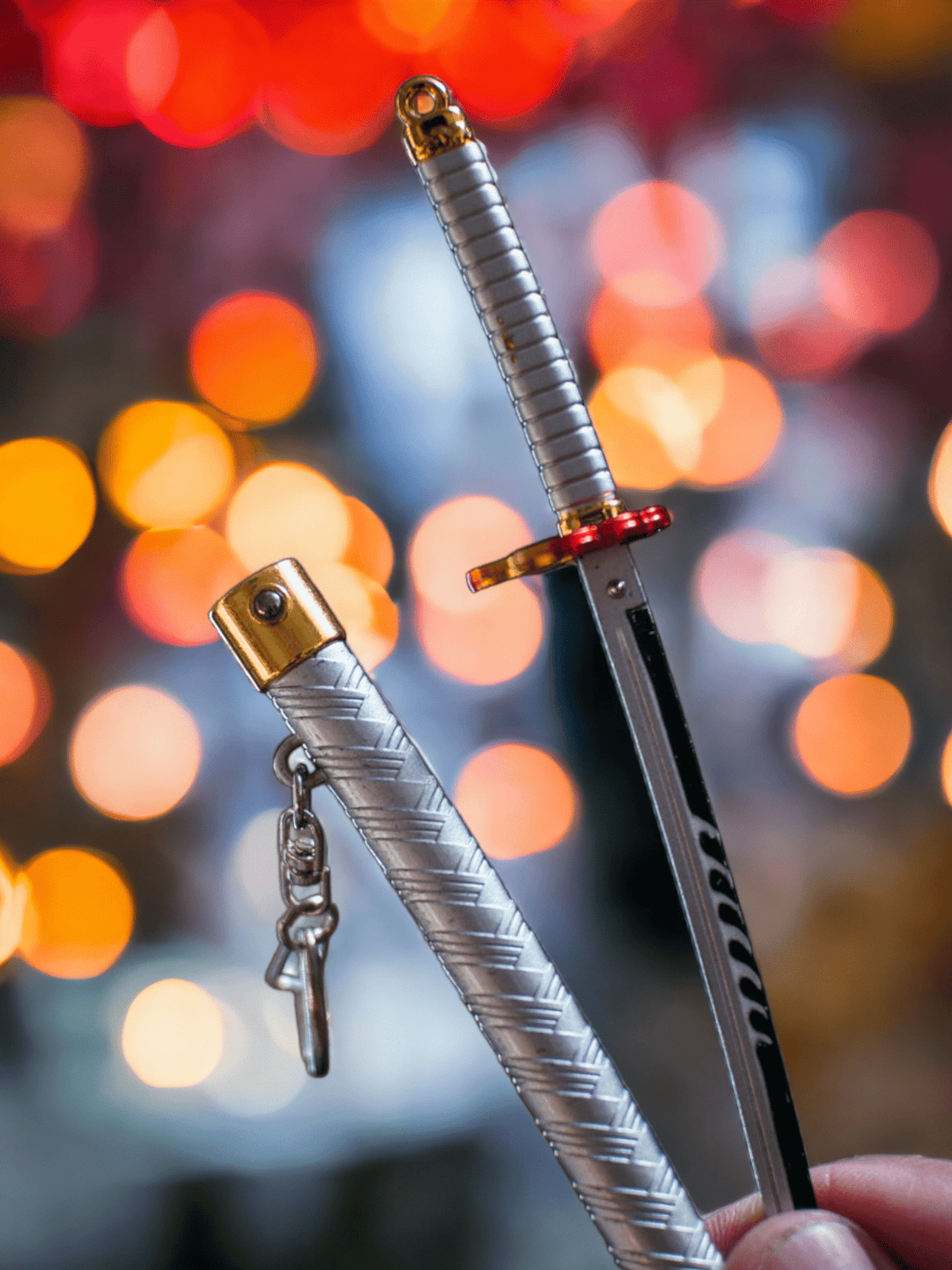 Pop-Up Katana Anime Keychains - Tanjiro's New Nichirin | Demon Slayer